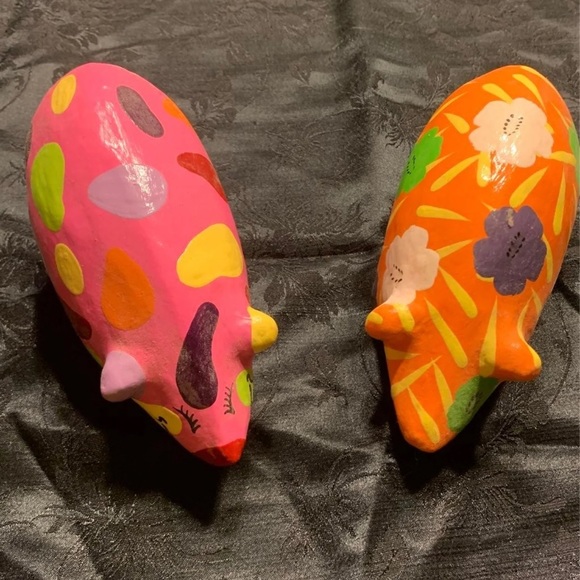 Accents | Hand Painted Pigs | Poshmark